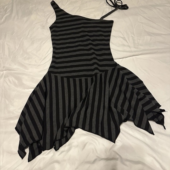 Dolls Kill | Dresses | Dolls Kill Black And Gray Asymmetrical One ...